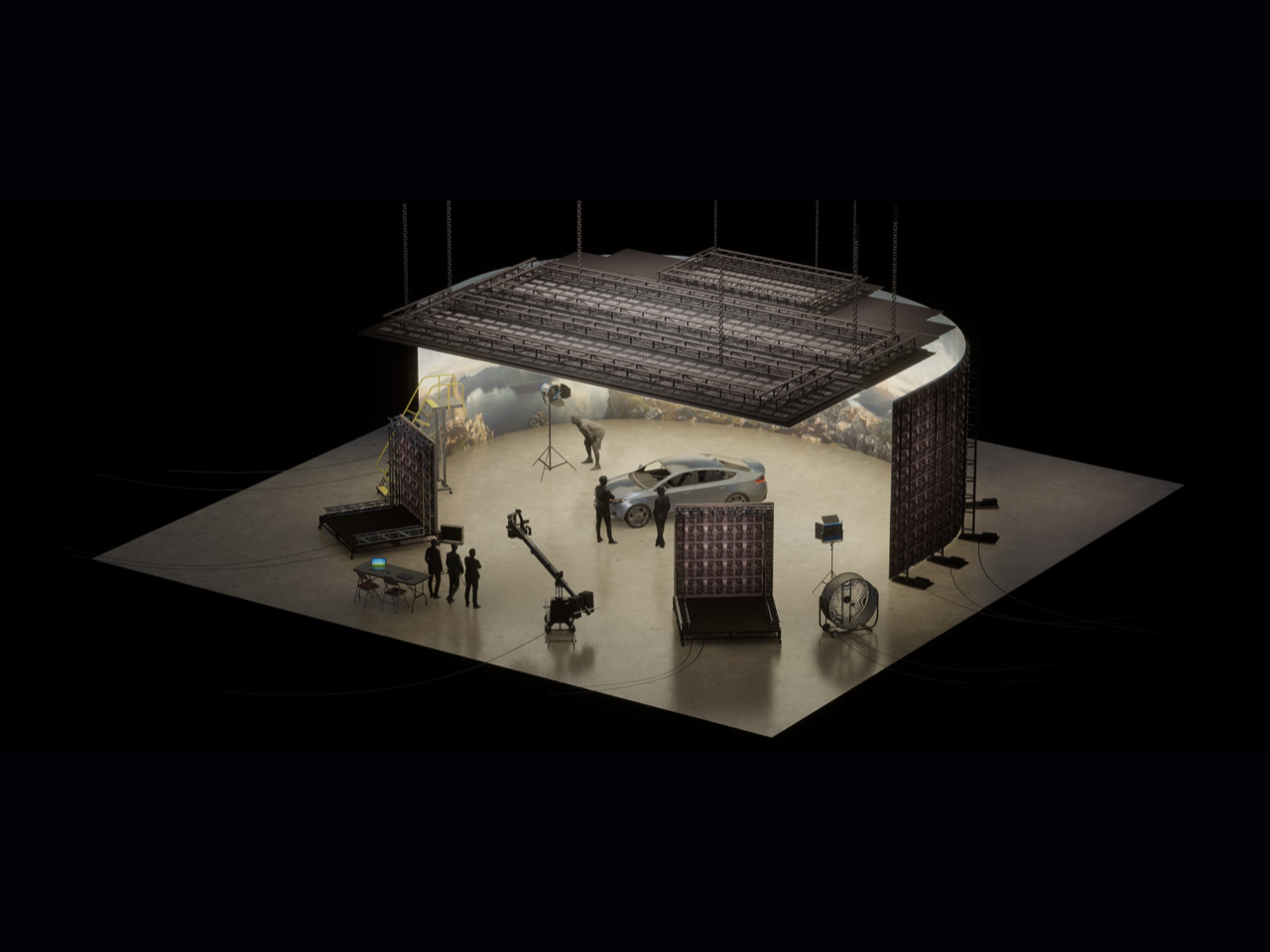 Virtual Studio Sets For Video Production